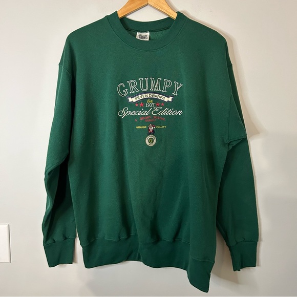 Disney | Shirts | Vintage Disney Catalog Green Grumpy Seven Dwarves ...